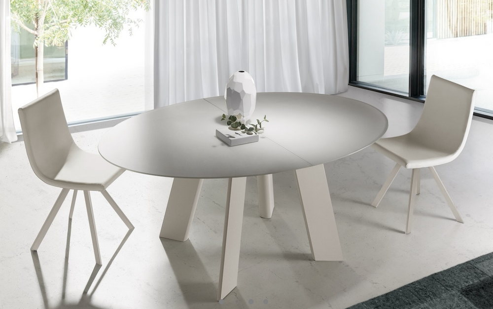 Mesa extensible de diseño circular modelo RTBHM