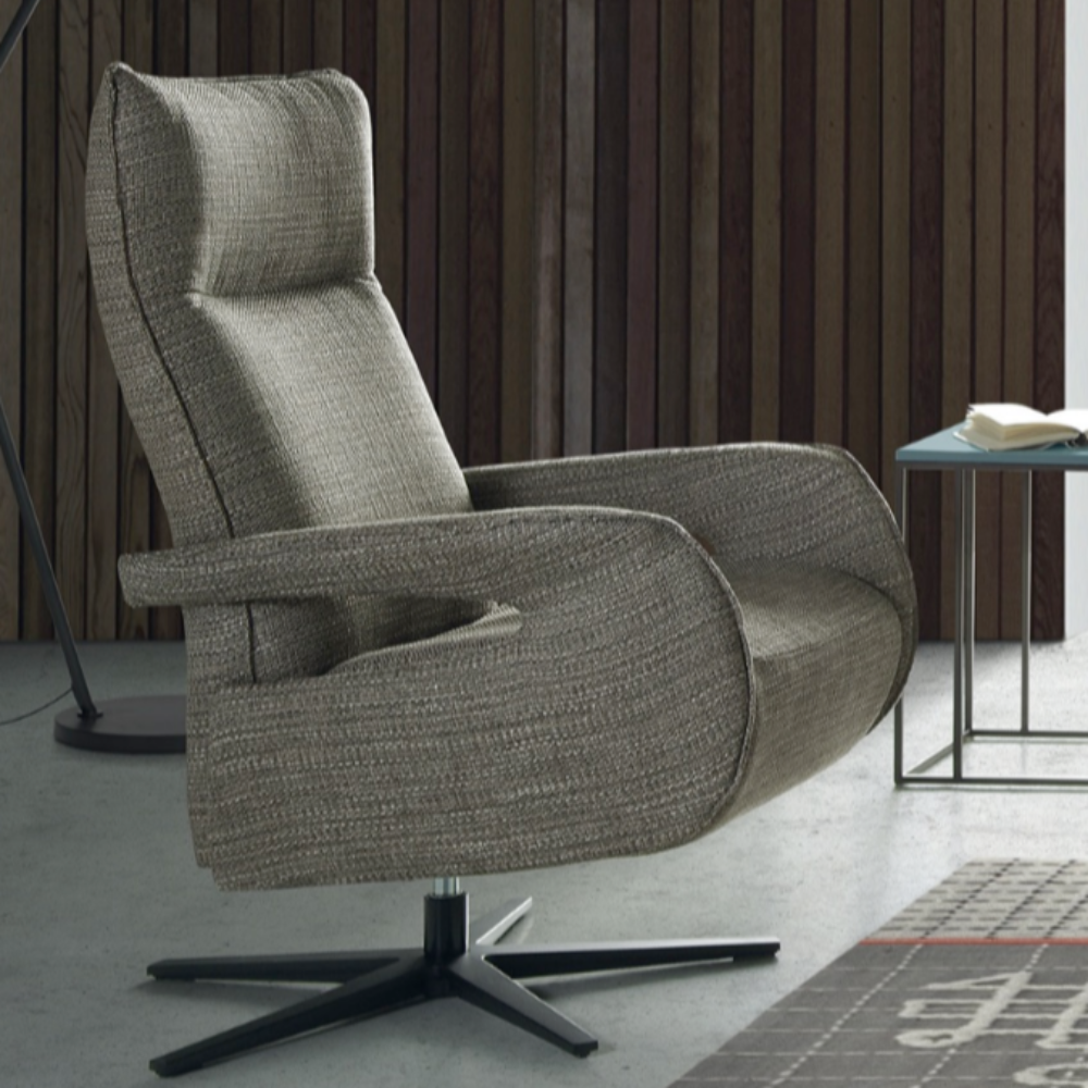Butaca giratoria de diseño con sistema relax manual modelo MAGGIE ...